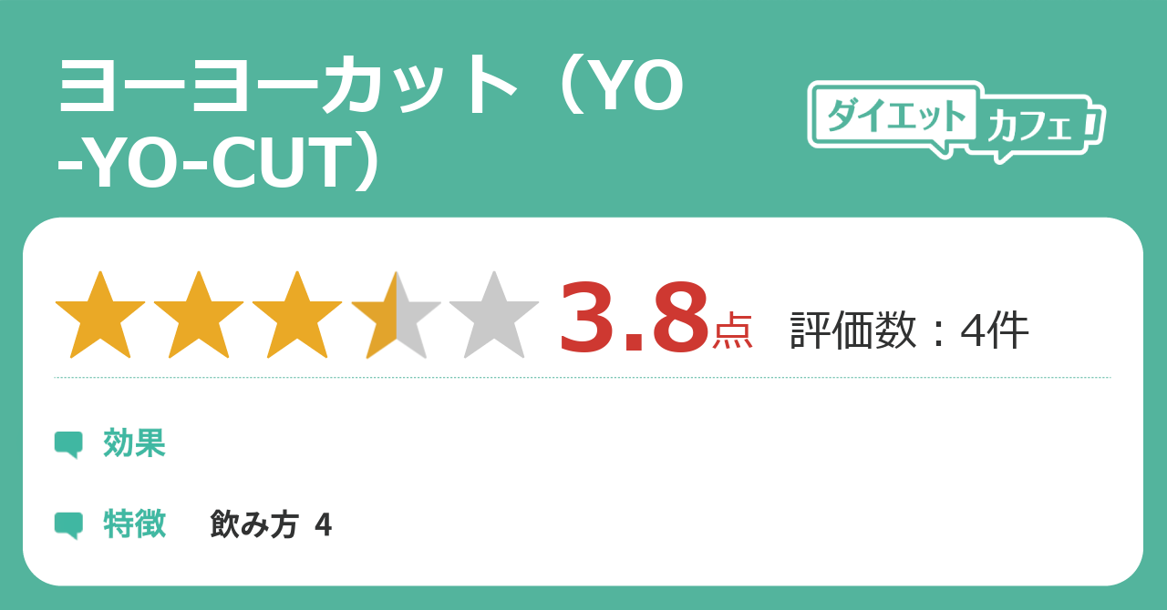 ヨーヨーカット（YO-YO-CUT）の効果は？ - ダイエットカフェ